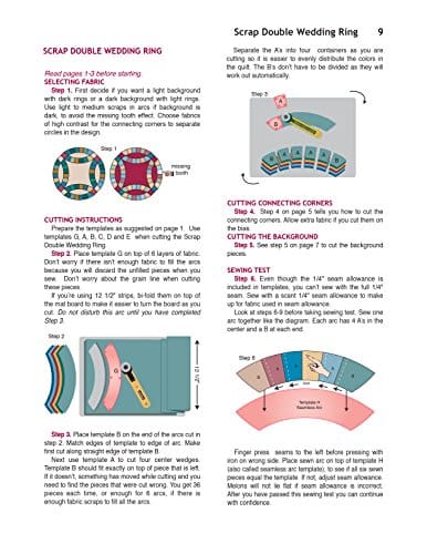 Double Wedding Ring Templates by Sharlene Jorgenson - Sewmall