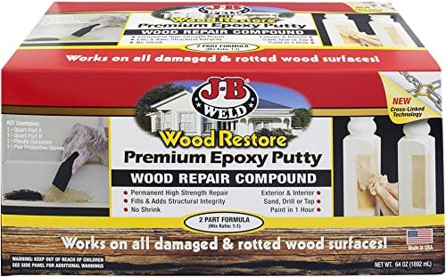J-B Weld 40007 Wood Restore Premium Epoxy Putty Kit - 64 oz | Sewmall
