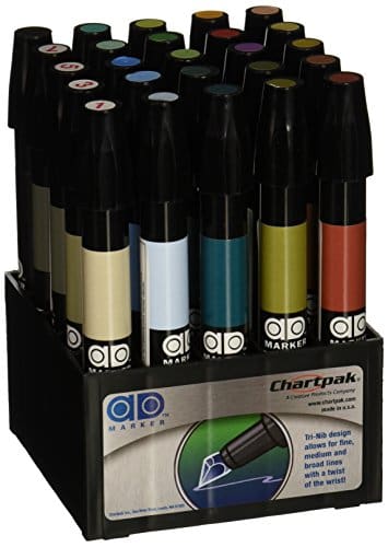 CHARTPAK Setl 25-Color Landscape Marker Set (L) | Sewmall