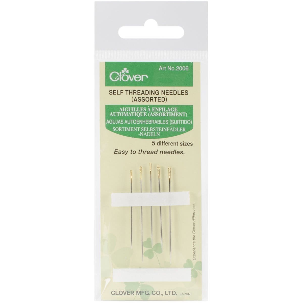 Clover Self-Threading Needles, Assorted | Sewmall