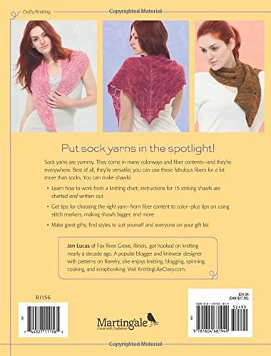 Sock-Yarn Shawls: 15 Lacy Knitted Shawl Patterns - Sewmall