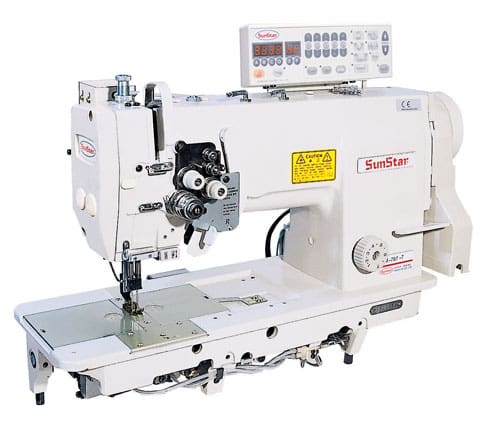 Sunstar KM-757 High Speed, 2-Needles, Needle Feed, Lock Stitch Sewing ...