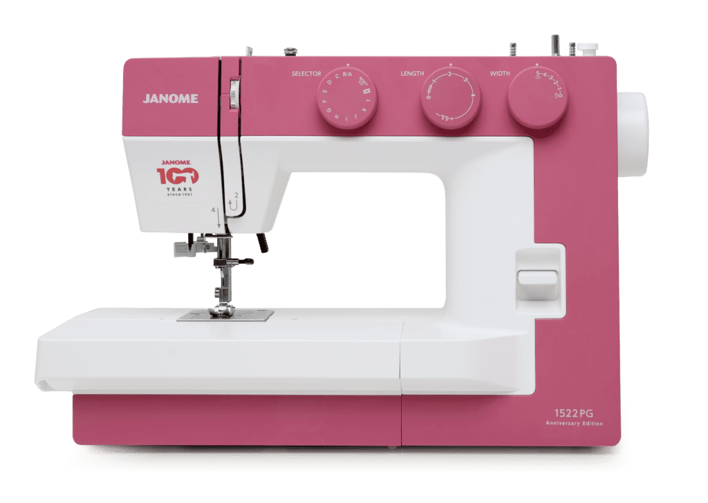 Janome 1522PG Pink with 25 Builtin Stitch Pattern - Anniversary Edition ...